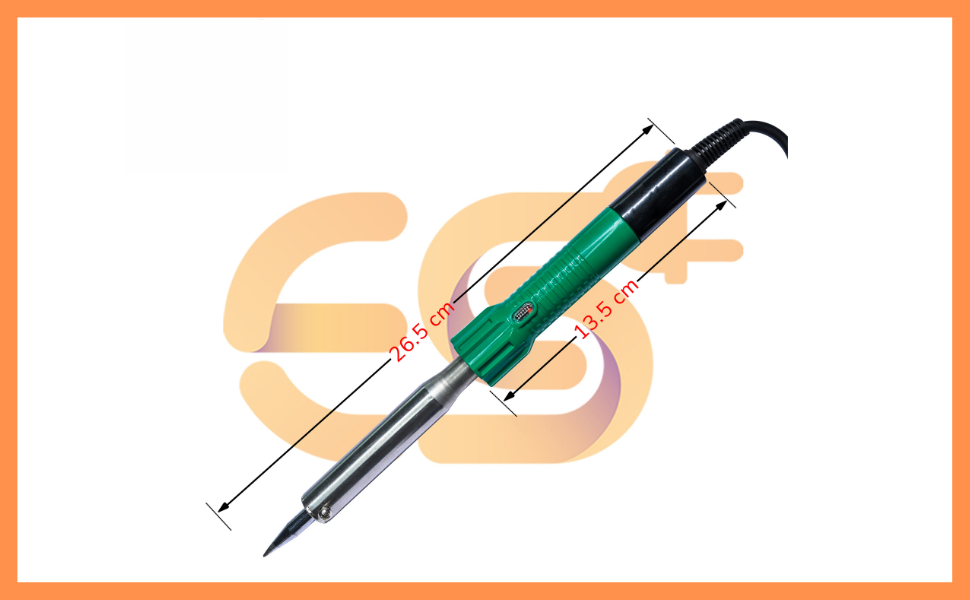Heavy-Duty Soldering Iron, 100W Electric Iron Tip Pencil Point