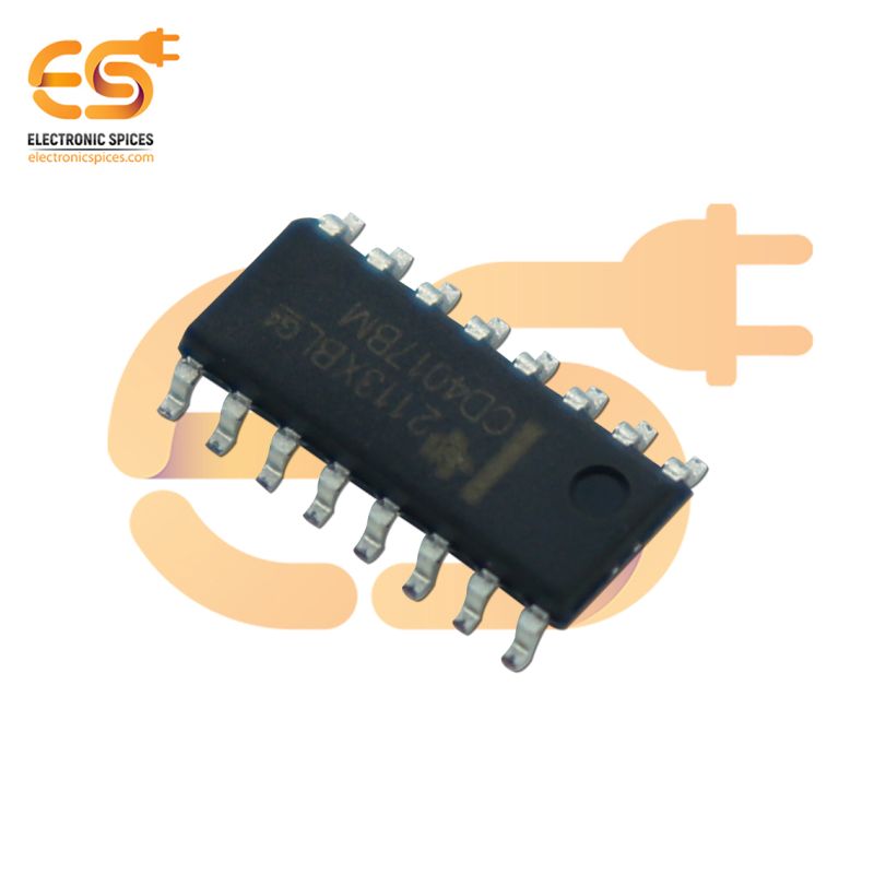 Buy CD4017 Surface Mount Decade Counter IC, Pack of 50, at Electronic ...