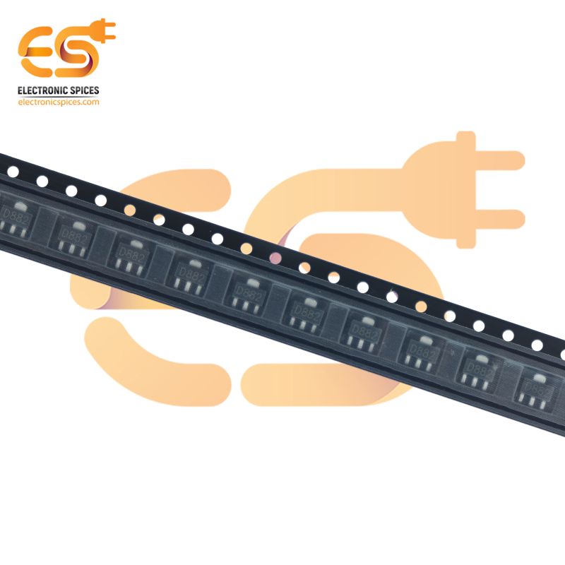 Buy D882 NPN Transistor 30V SOT-89 Package | Pack of 10 at Electronic ...