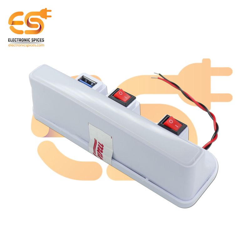 Buy 12V White Color LED with USB Charger Indicator and On/Off Switch at ...