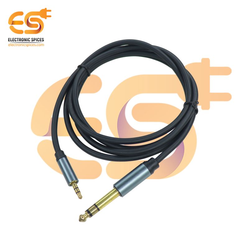 Buy 6.35mm to 3.5mm Male Mono Audio Cable Connector - 1.5 Meter