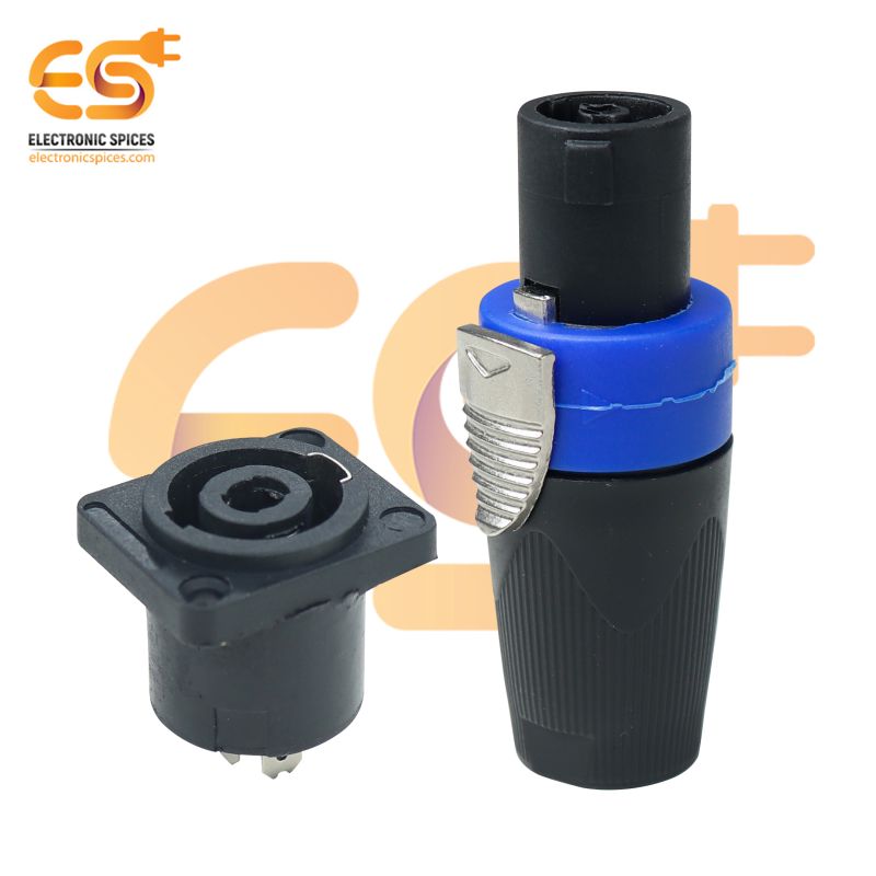 Buy NL4FC 220V 4 Pole Male Speakon Plug Audio Female Connector at ...