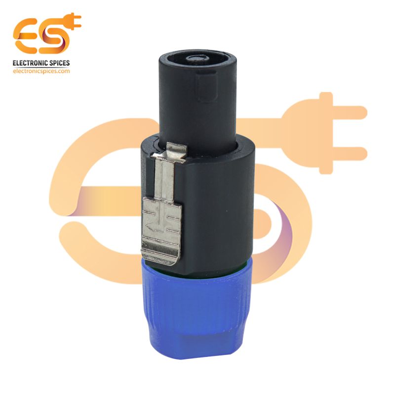Buy NL4FC 4-Pole Speakon Male Cable Connector for Speaker Cable, Blue ...