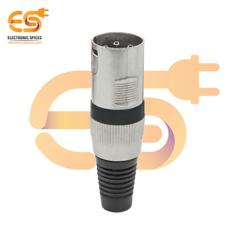 XLR Jack 3-Pin Male Connector & DC Power Plug—Audio Mic Microphone ...