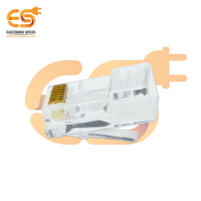 Buy RJ45 Connectors with Red Boot Covers, 5 Pack for Ethernet Cables at ...