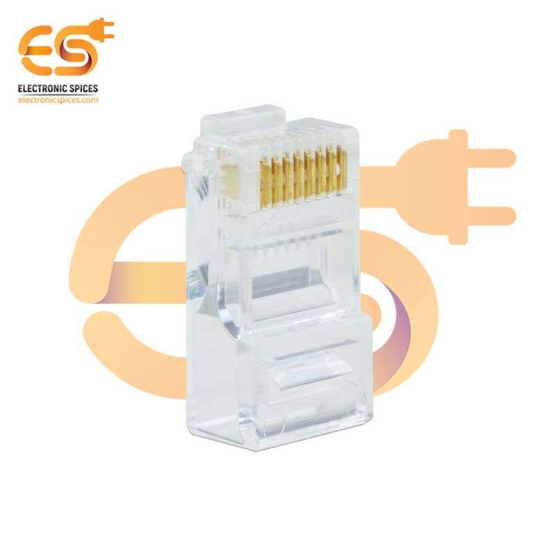 Buy RJ45 Connector with Blue Boots Cover for Ethernet Network Cable (5 ...