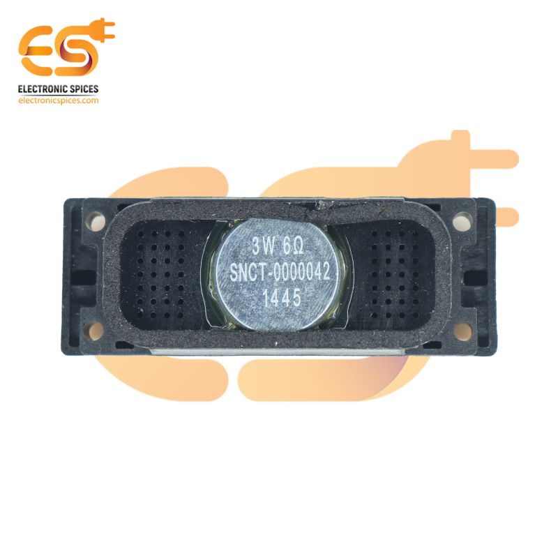 6Ω Ohm 3W Rectangle Shape LED TV Bass Speaker 55mm x 20mm at Electronic ...