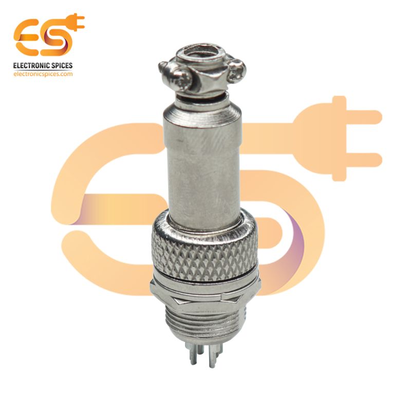 GX12 4-Pin 5A Male and Female Metal Aviation Connector Pack | Single ...