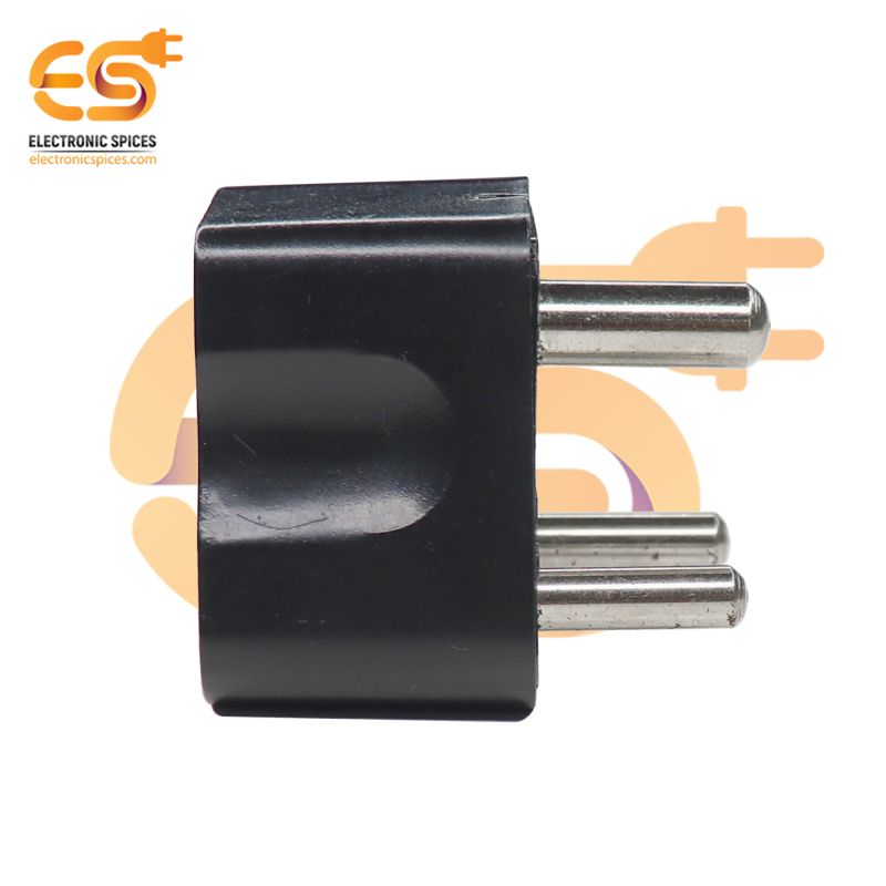 3 Pin 5A Universal Computer Conversion Plug ( Black ) | Electronicspices