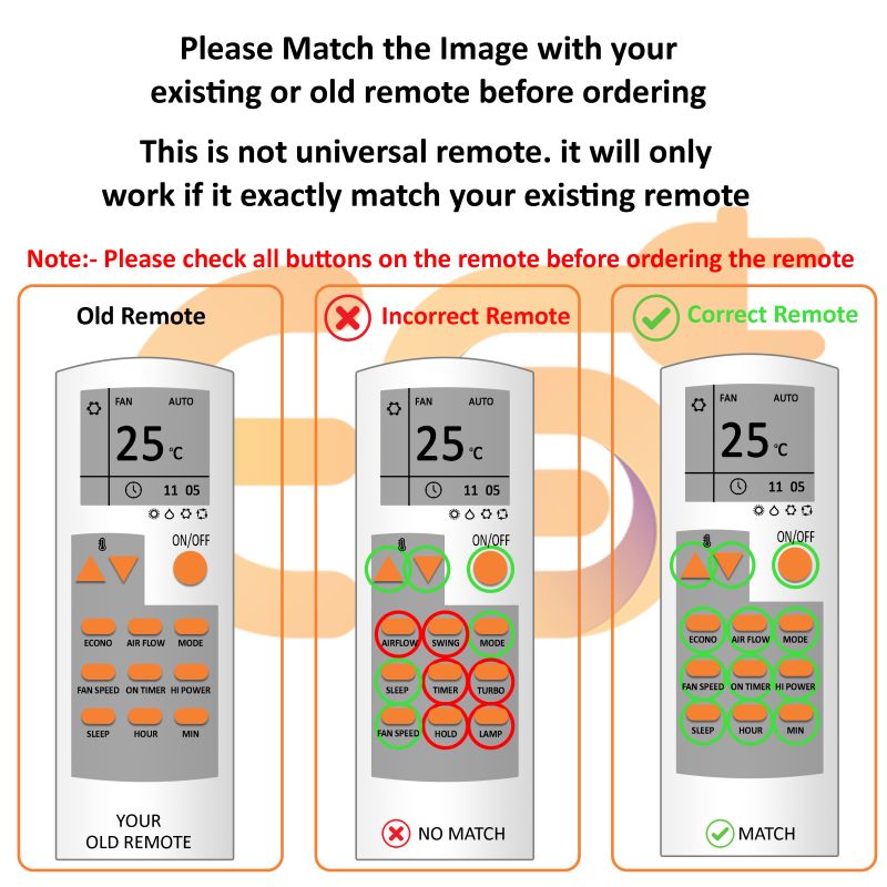 Buy AC-224 Universal Remote Control for Hitachi ACs | Electronicspices