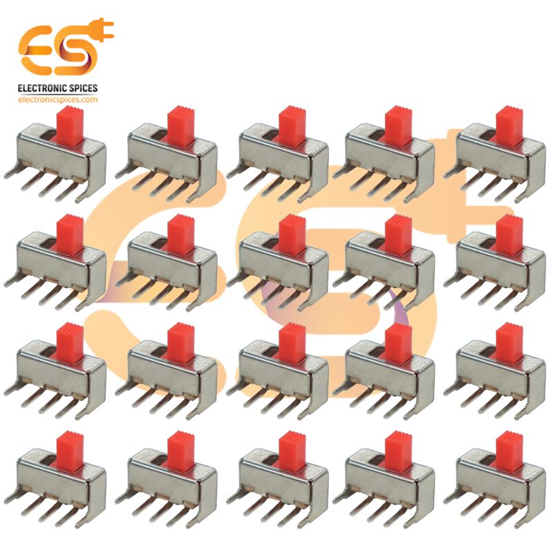 Buy 3 Pin SPDT On/Off Slide Switch PCB Through Hole Pack of 100,