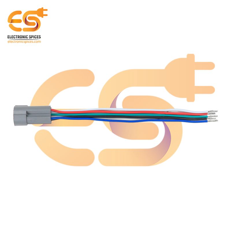 Buy 16mm 5 Pin Metal Push Button Switch Wire Socket Connector Pack of 1 ...