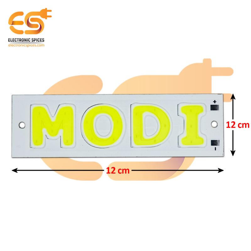 Buy 3V to 12V 3 COB LED ( MODI ) White Color Hard Strip Bight Bulb ...