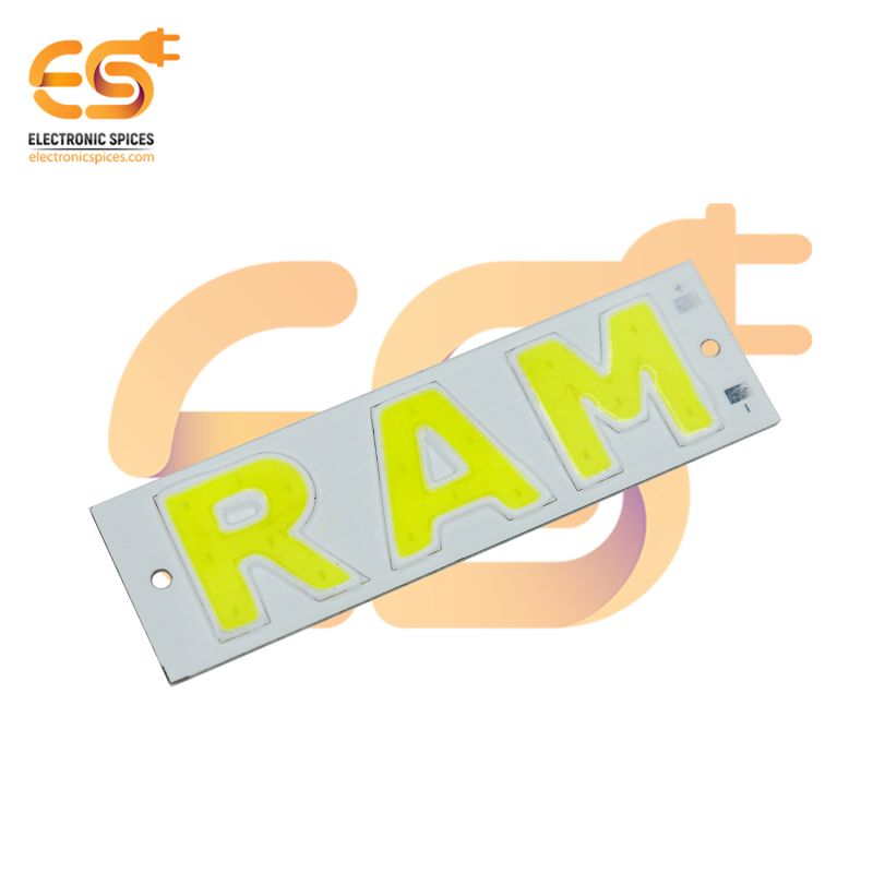 Buy 3V to 12V 3 COB LED ( RAM ) White Color Hard Strip Bight Bulb ...