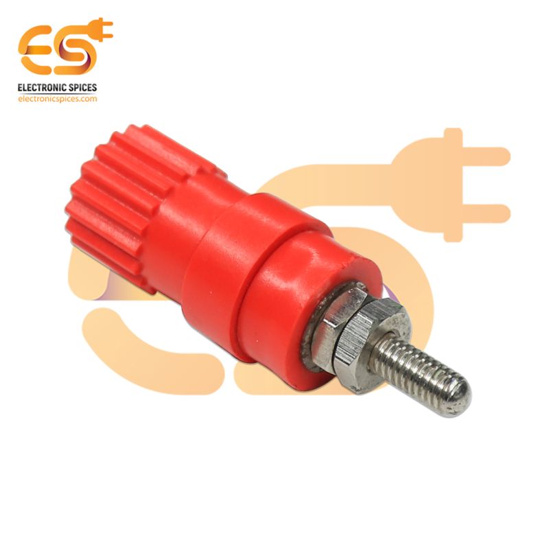 4mm 30A Red Color Female Socket Banana Connector Pack of 10.