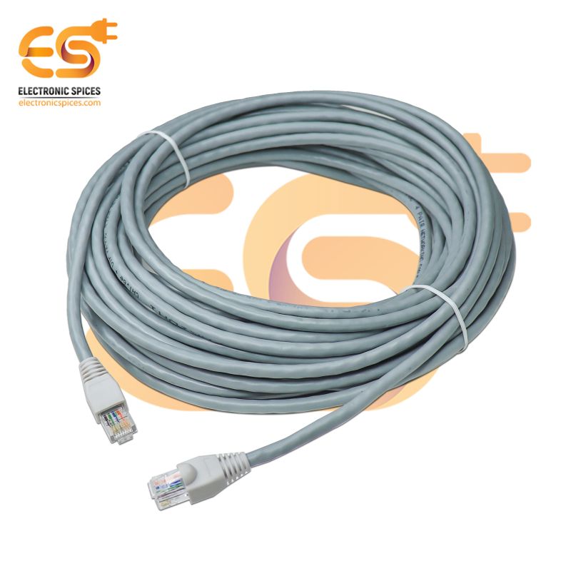 Buy Rj45 Cat6 Ethernet Patch LAN Network Cable ( 15M, Grey, )