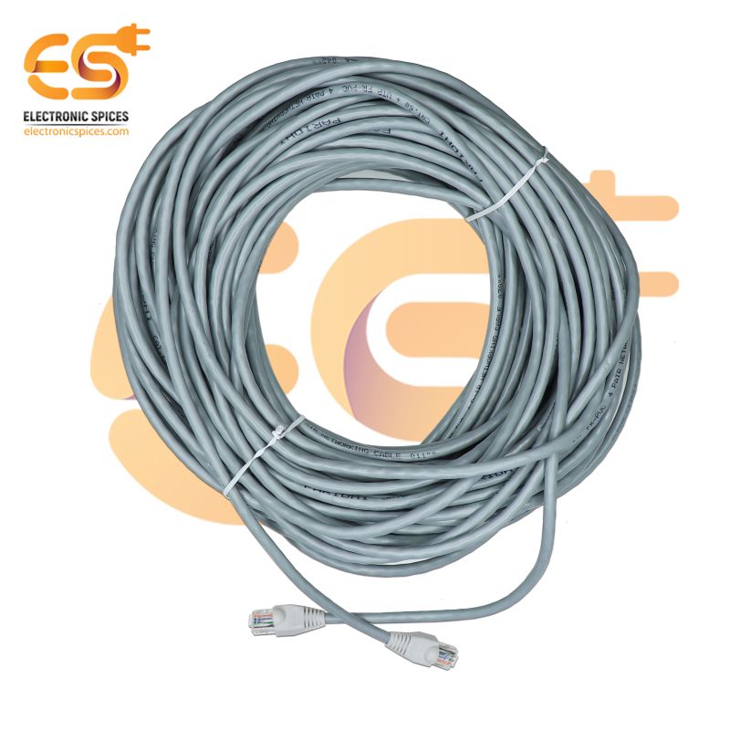 RJ 45 Cat6 Ethernet Patch LAN Network Cable ( 40M, Grey ),