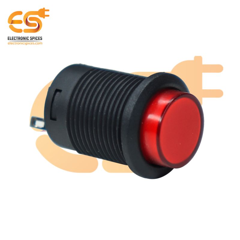 Buy 3A 250V On and OFF Self Lock Momentary Push Button Red Color Pack ...
