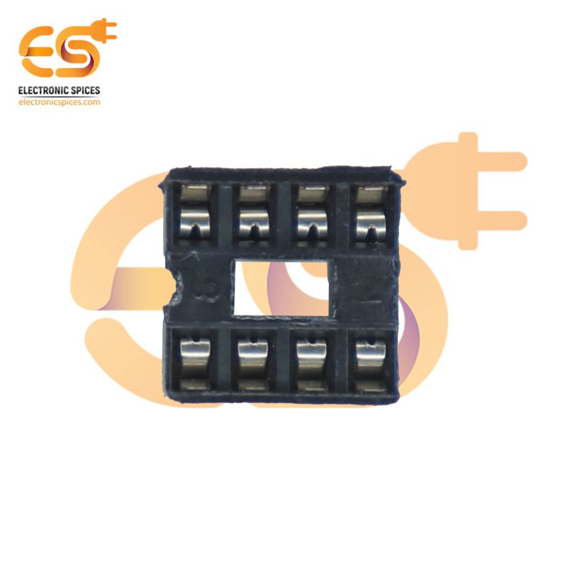 8 Pin DIP IC Socket Base Power Supply Adaptor Pack of 5 | Electronicspices