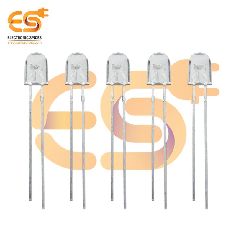 Buy 5mm Oval Shape Dip Led Pack of 20 ( Blue in Clear ) | Electronicspices