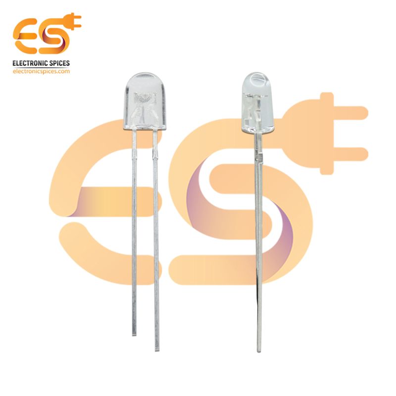 Buy 5mm Oval Shape Dip Led Pack of 20 ( Blue in Clear ) | Electronicspices