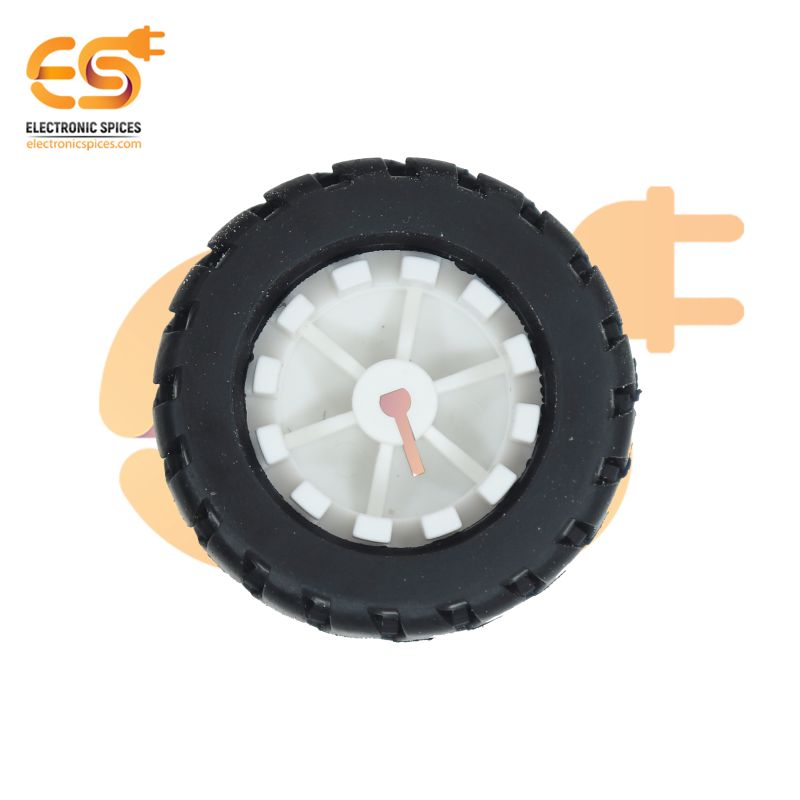 Buy 44mm * 18mm Hard Plastic Buld Rubber Cover Wheel for N20 Dc Micro ...