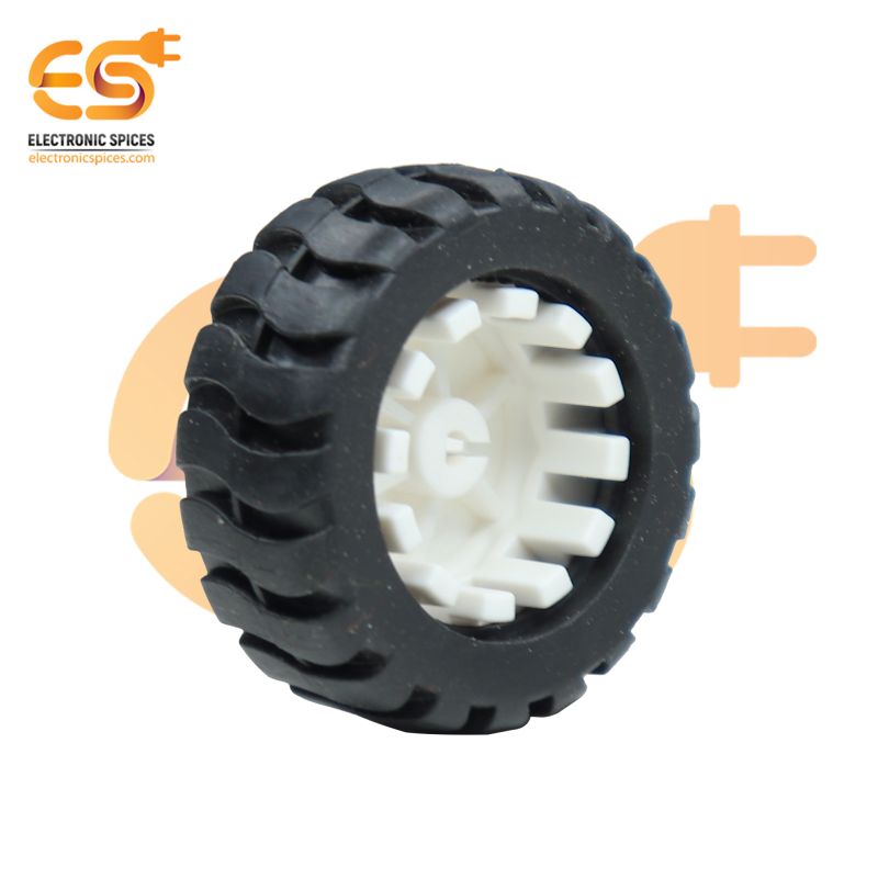 Buy 44mm * 18mm Hard Plastic Buld Rubber Cover Wheel for N20 Dc Micro ...