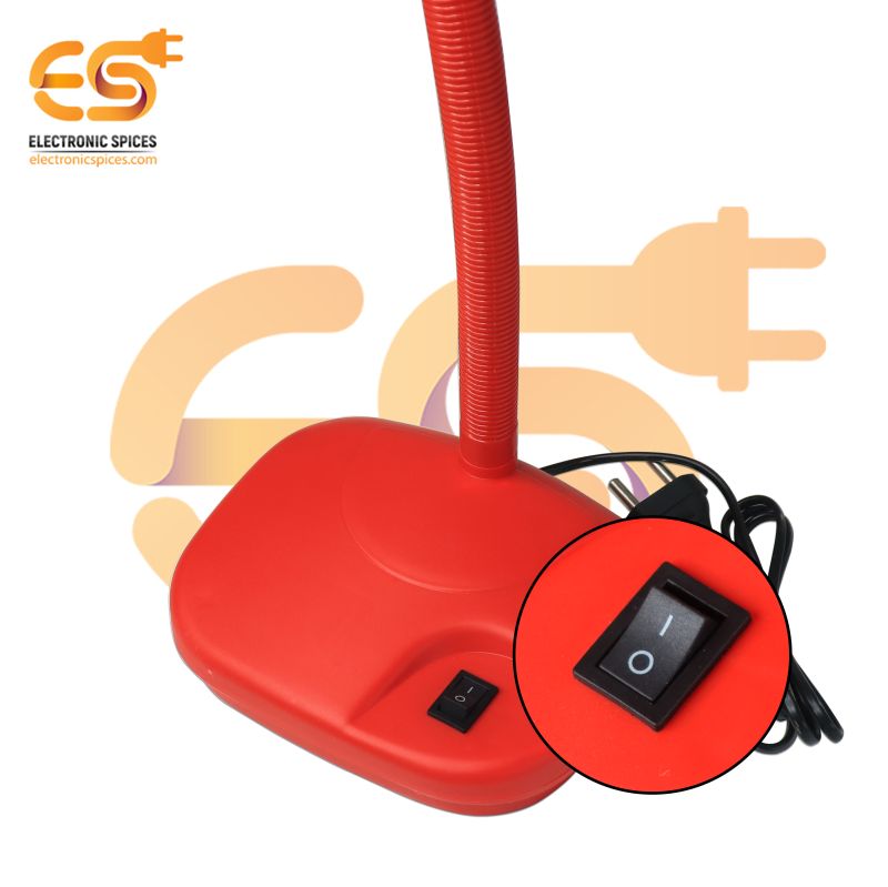 Stylish Red LED Reading Table Lamp at Electronic Spices