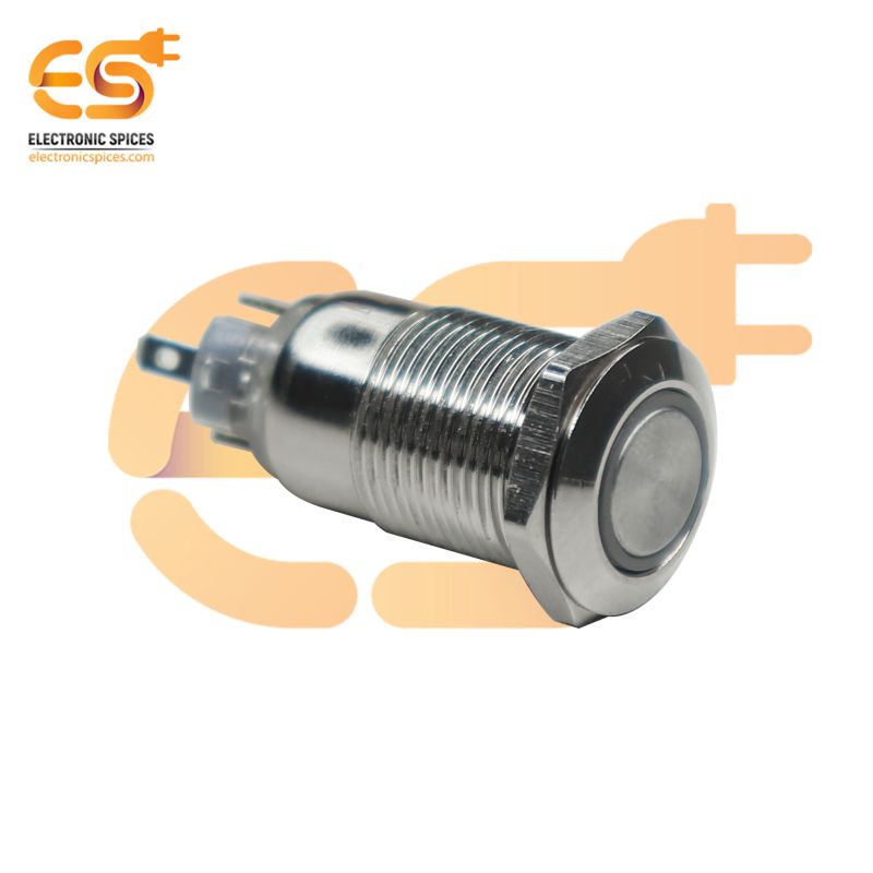 Buy 12mm White Self Lock Push Button Switch