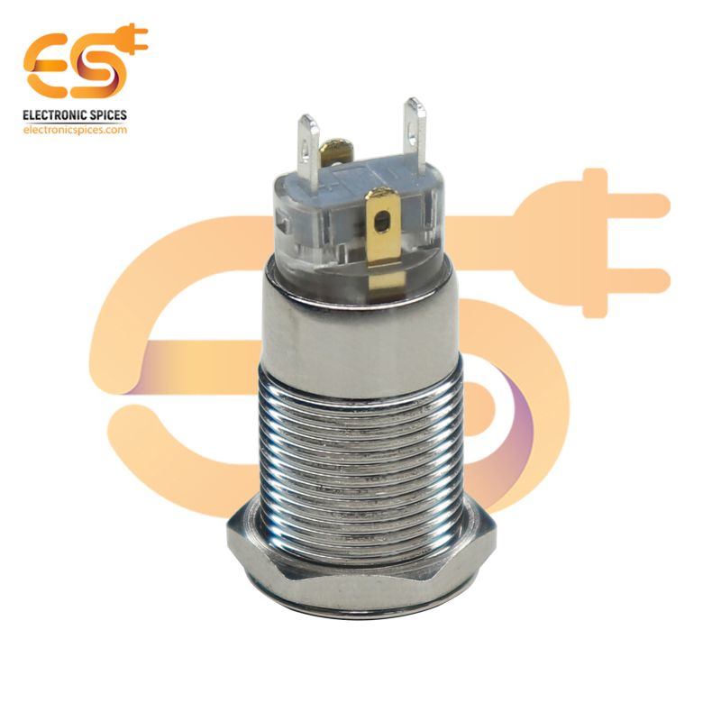 Buy 12mm White Self Lock Push Button Switch