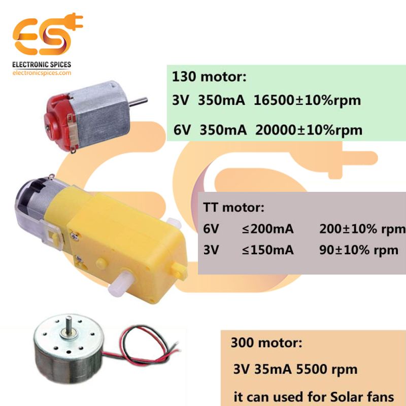 Combo of DC Motor & Battery Holder for Mini Science Project Starter kit ...