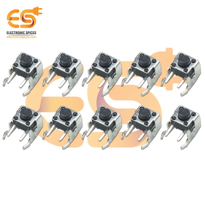 Buy 6*6*5mm 4 Pin Right Angle Push Button Momentary Tactile Switch Pack ...