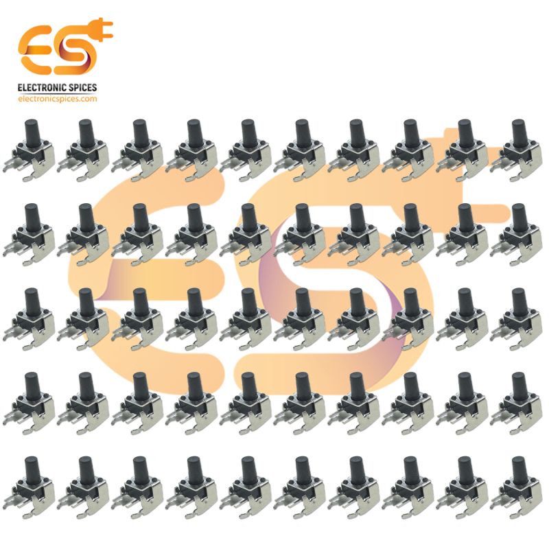 Buy 6x6x9.5mm 2-Pin Right Angle Push Button Momentary Tactile Switch ...