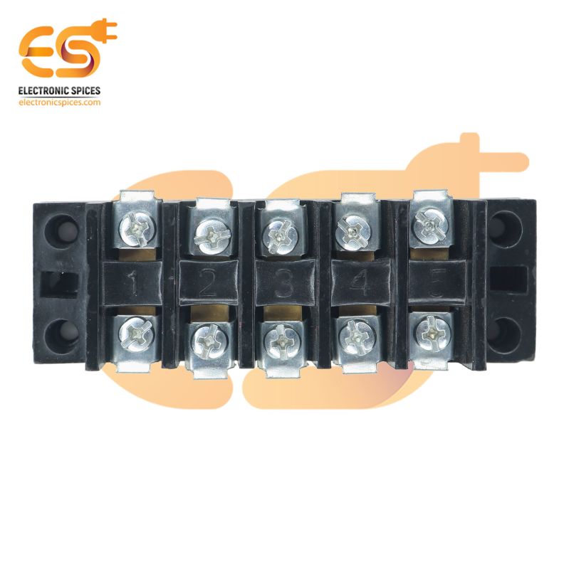 Buy BSO 30Amp 5-Way Bakelite Terminal Connector Black Color ...