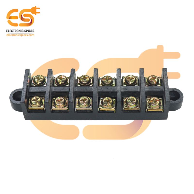 Buy BSO 60 Amp 6-Way Bakelite Terminal Connector Black Color