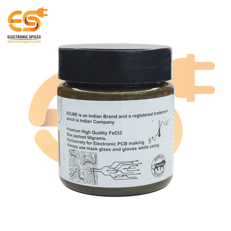 50gm Pcb Ething Powder Ferric Chloride | Electronicspices