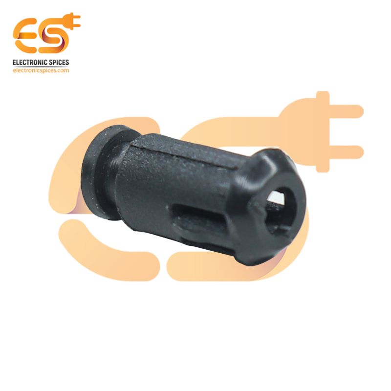 3mm LED Light Mounting Holders, Black Color, Pack of 50 At Electronic Spices