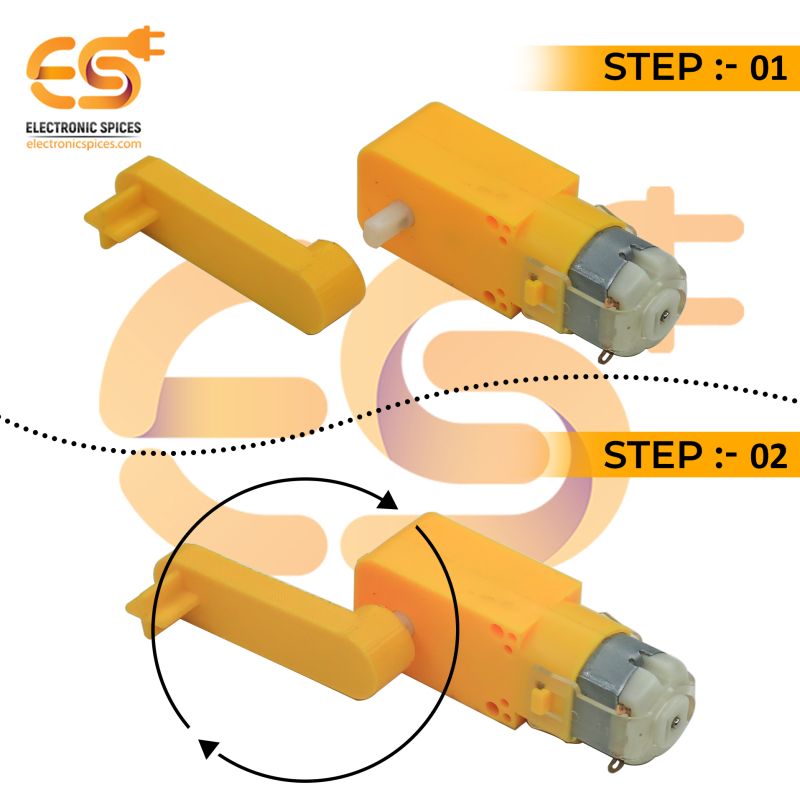 "Hand Crank Generator Compatible for Any DC Motor | Electronic Spices"