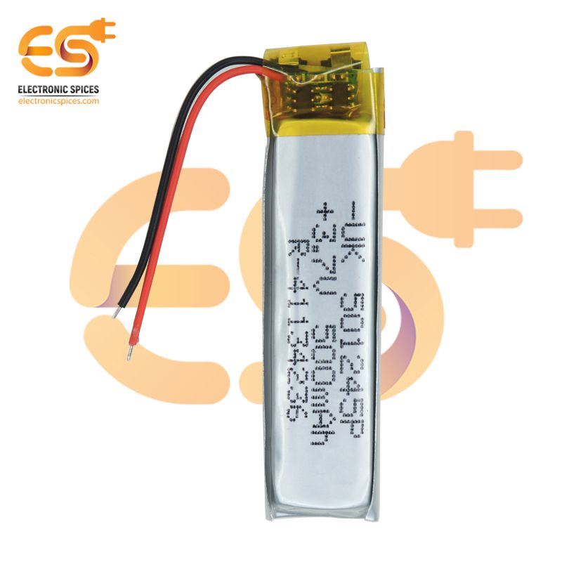 500mAh 3.7V Rechargeable LiPo Battery (UK-501245P) | Electronic Spices
