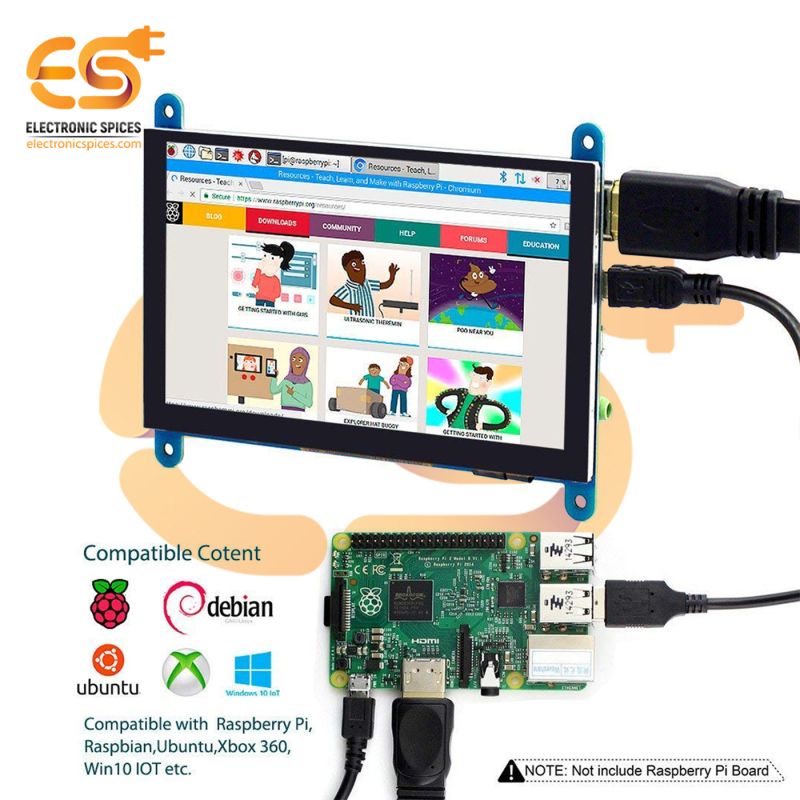 Buy 5-Inch Raspberry Pi Touch Screen HDMI Module | 800 x 480 Pixel at ...