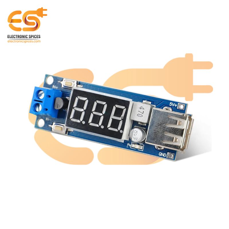 Compact DC-DC 4.5V-40V to 5V 2A USB Charger Step-Down Converter with ...