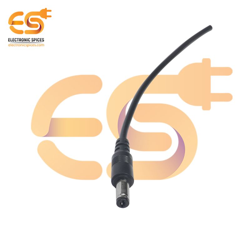 Buy 5.5mm Male DC Pins Jack Cable Connector with Wire at Electronic Spices