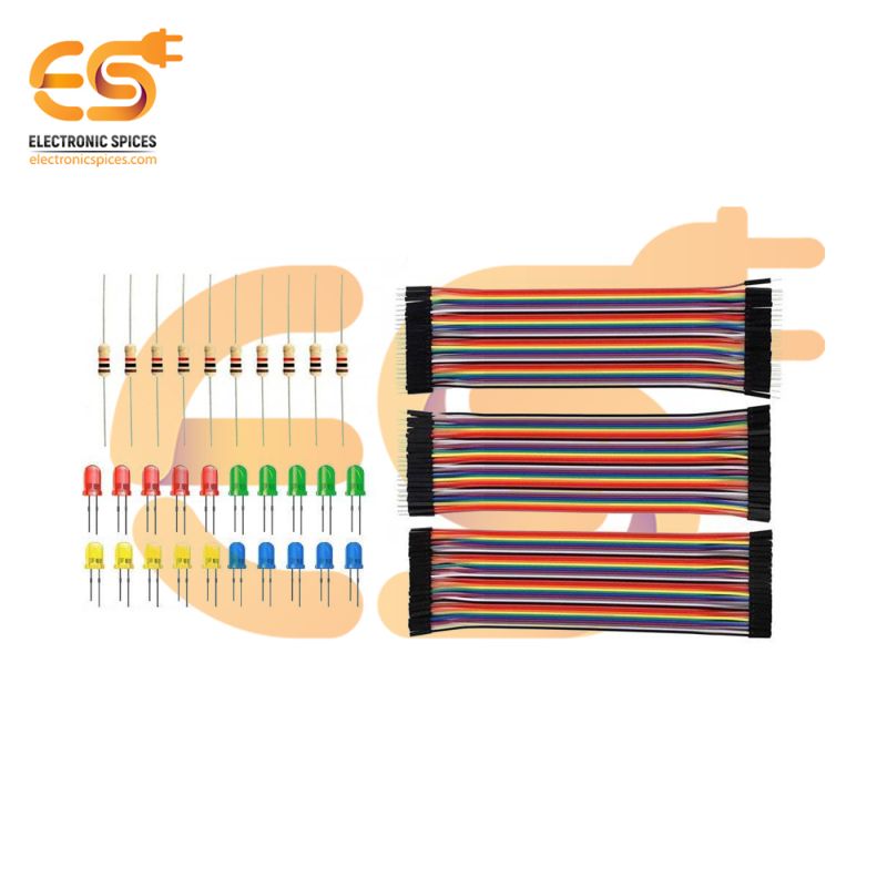 Combo of Arduino SMD Uno Breadboard LED Resistor Jumper Wires DIY ...