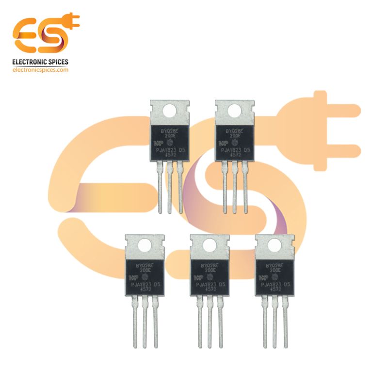 BYQ28E-200E Dual Rugged Ultrafast Diode Rectifier, Pack of 5 ...