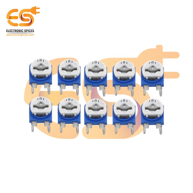 Buy 100 ohm ( Ω ) vertical preset variable resistors pack of 20