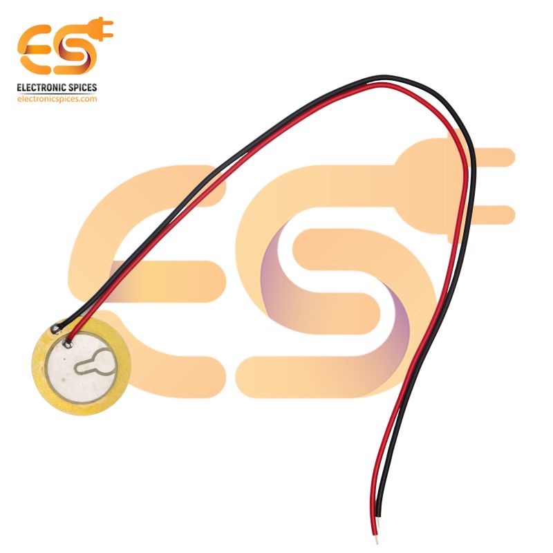 Buy 27mm Diameter Piezoelectric Sensor Plate White Wire
