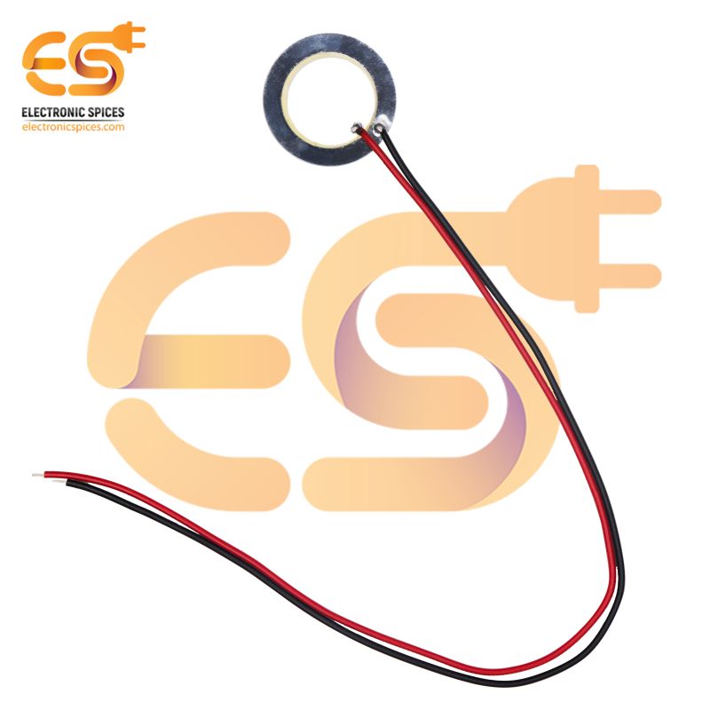 35mm Diameter Piezoelectric Sensor Plate With Wire.| Electronicspices