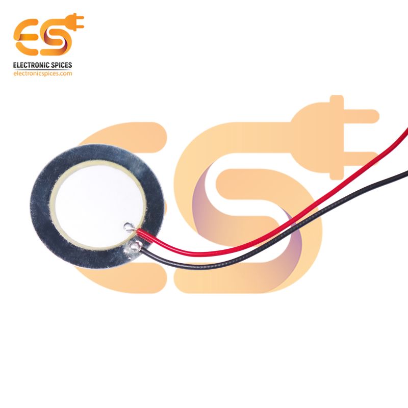 35mm Diameter Piezoelectric Sensor Plate With Wire.| Electronicspices