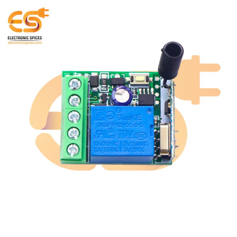 : DC 12V Wireless Relay Module with Remote for Easy Control ...