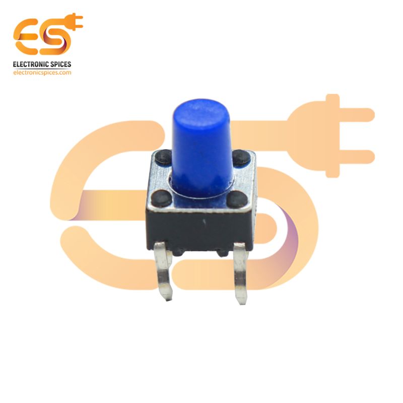 6x6x8mm Blue Tactile Momentary Push Button Switch - Pack of 200 ...